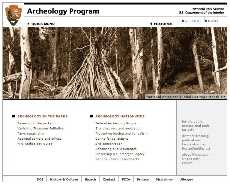 National Park Service – Archeology Program – Archäologie der Zukunft